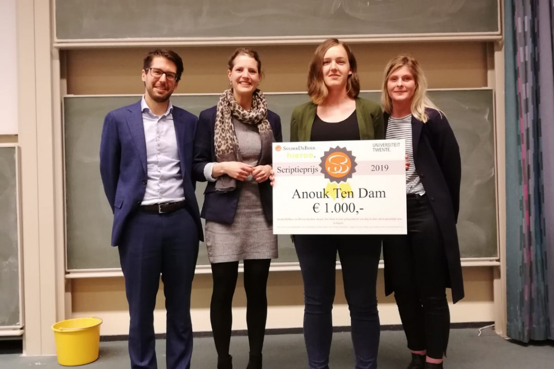 Anouk ten Dam winnaar scriptieprijs - U-Today